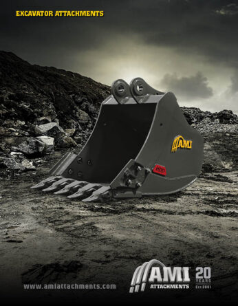 Rotating Clam Shell Bucket - AMI Attachments®