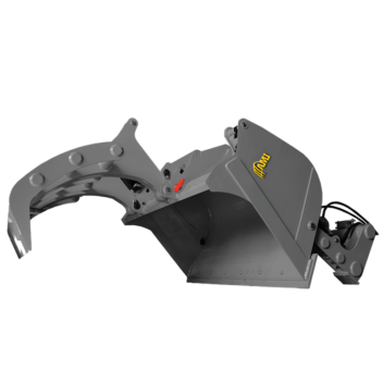 High Dump Bucket With Removable Grapple - AMI Attachments