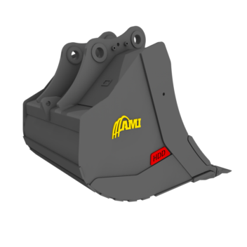 High Capacity Heavy Duty Digging Bucket - Spade Tooth - AMI Attachments