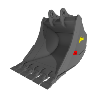 High Capacity Heavy Duty Digging Bucket - Spade Tooth - AMI Attachments