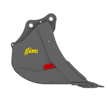 High Capacity Heavy Duty Digging Bucket - Spade Tooth - AMI Attachments