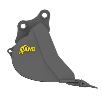 Heavy Duty Digging Bucket - Spade Tooth - AMI Attachments